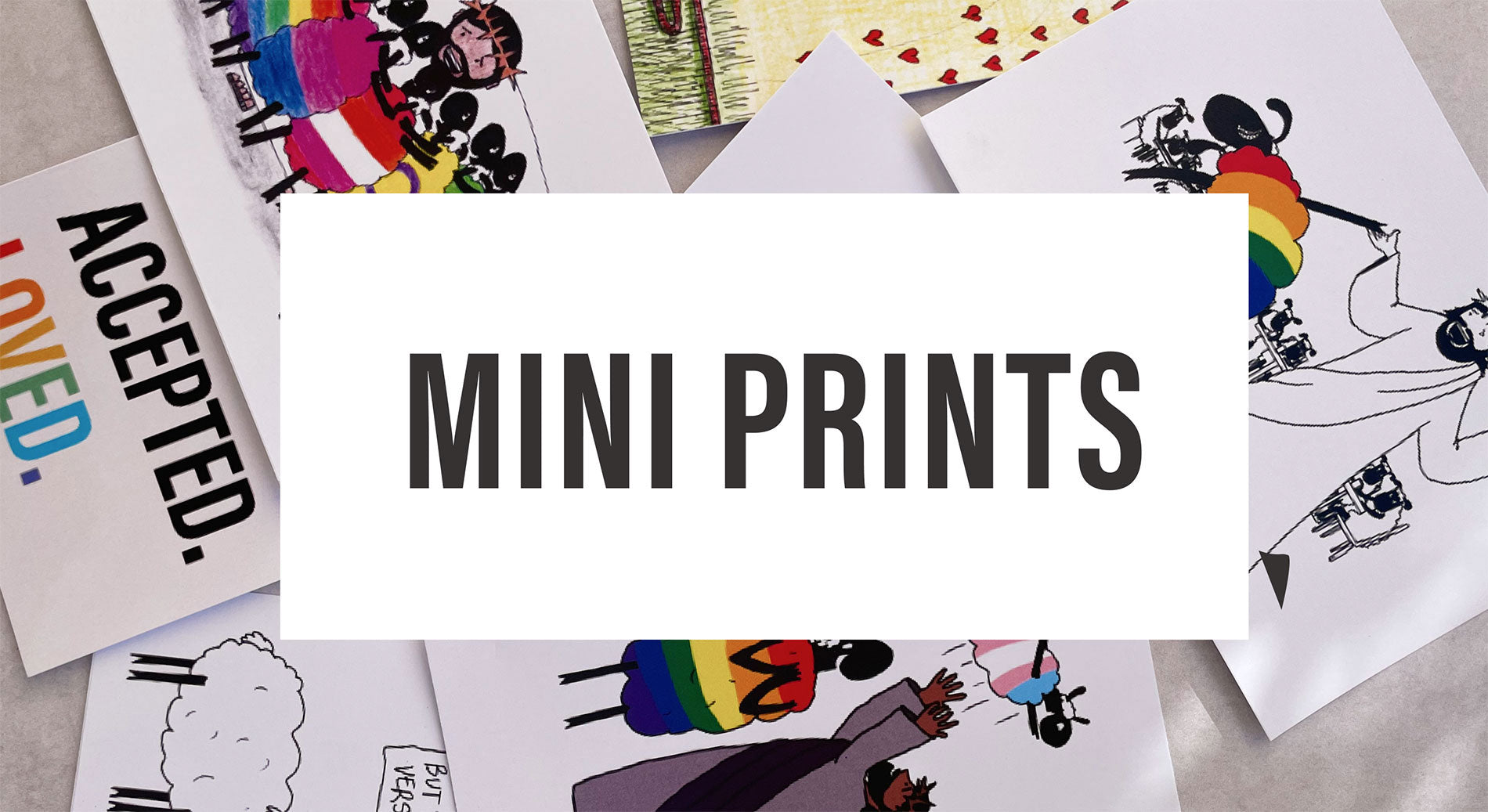 LGBTQ Mini Prints: Pride Month Postcards, Notecards & Gifts