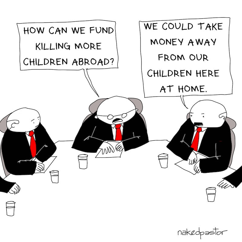 Children Abroad Digital Cartoon by NakedPastor