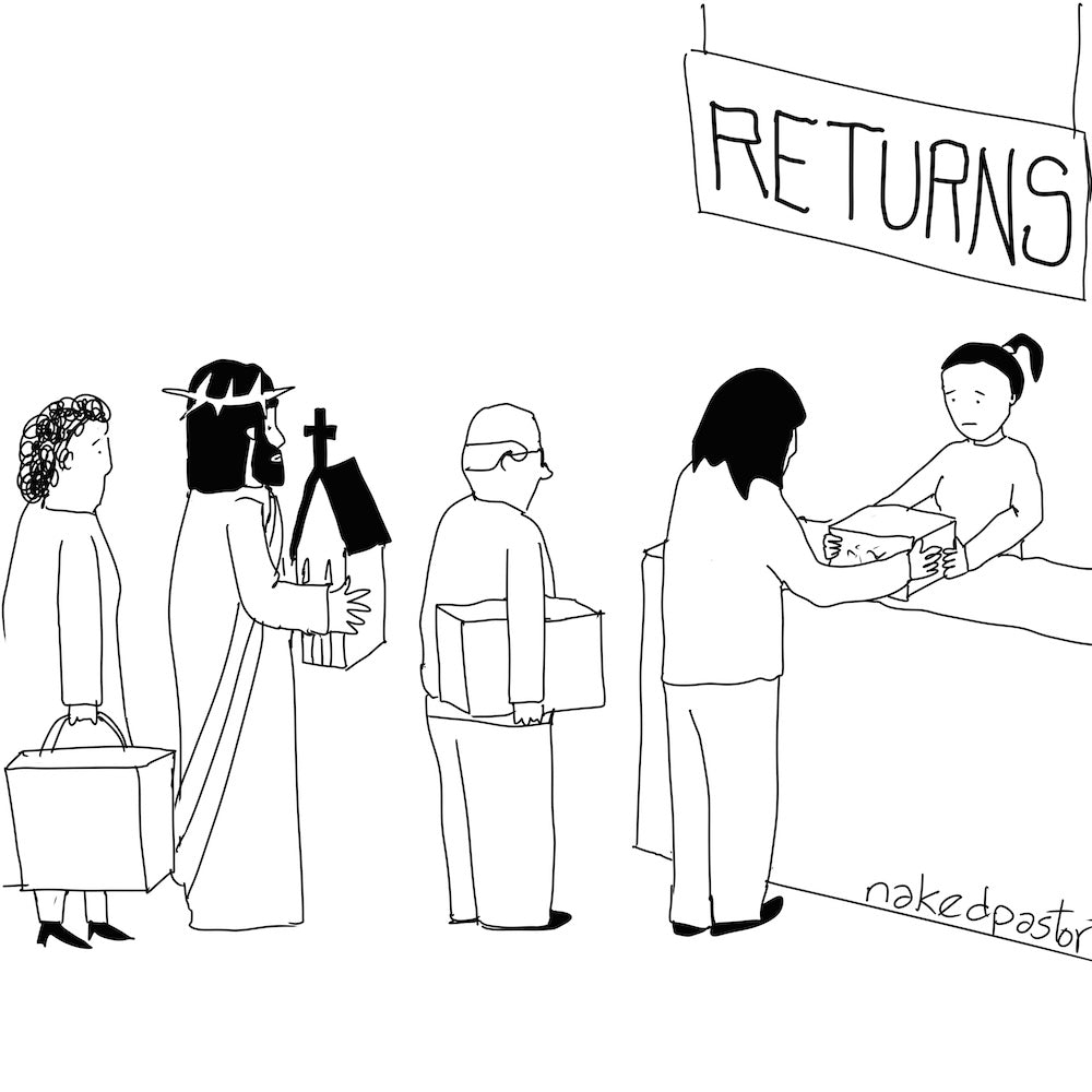Buy Jesus Returns Digital Cartoon by NakedPastor - David Hayward