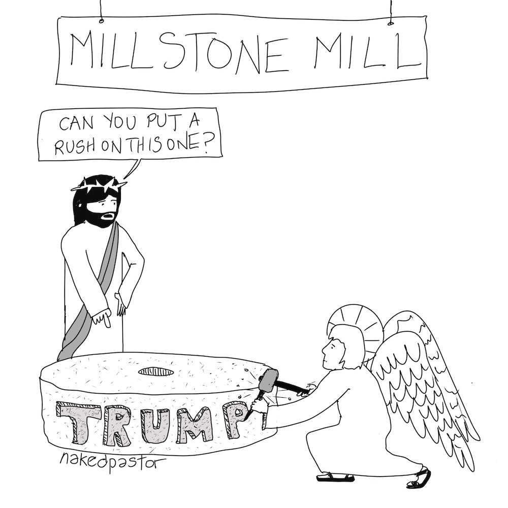 Millstone Mill Digital Cartoon by NakedPastor