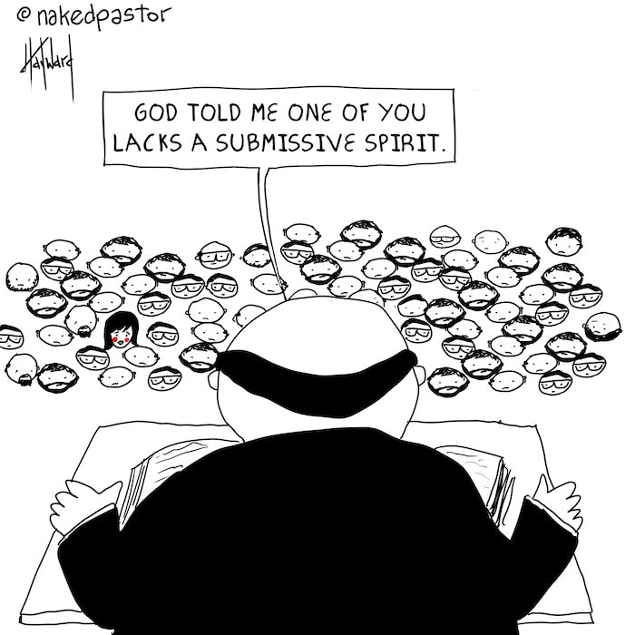 Submission Expectations of Christian Women: Submissive Spirit Cartoon