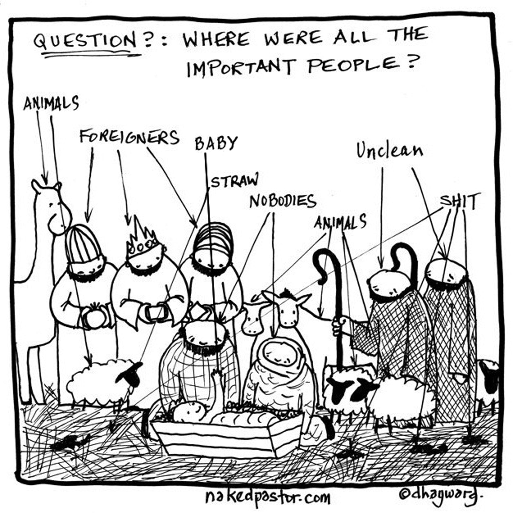 All the Important People Digital Cartoon